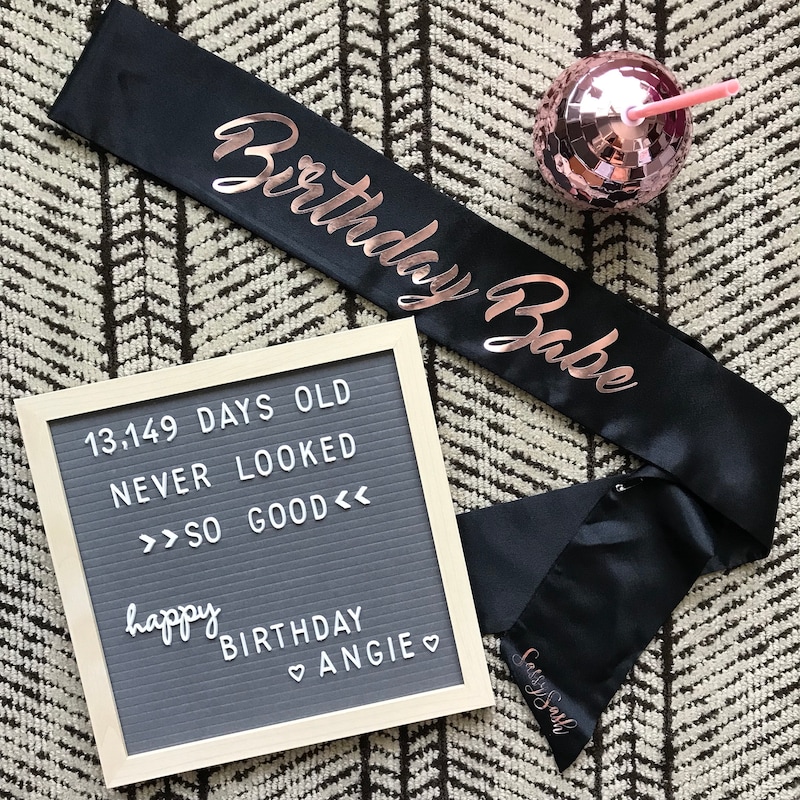 Custom Birthday Sash - Etsy