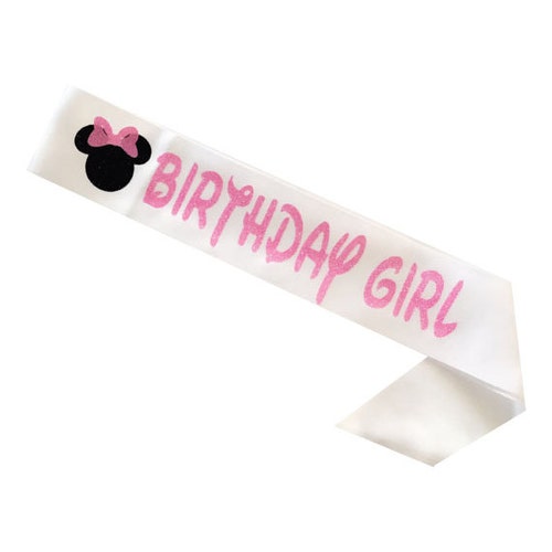 Minnie Mouse Birthday Sash Toddler Birthday Custom Sash - Etsy