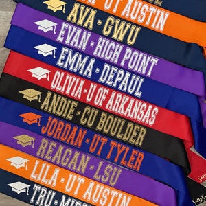 Custom Class of 2023 Graduation Sassy Sash / Grad Sash / Senior Night ...