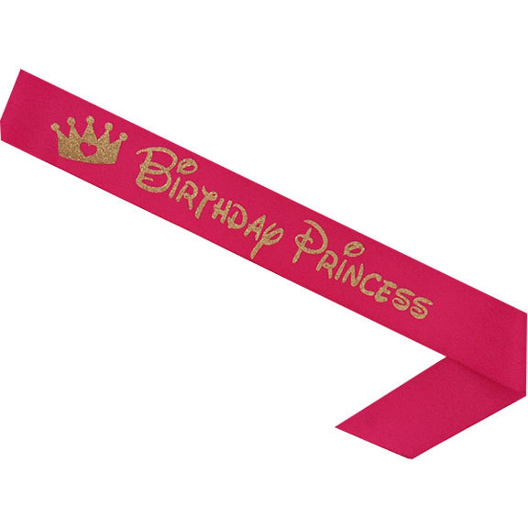 Princess- Birthday Princess - Disney Birthday Sash- Toddler Birthday ...