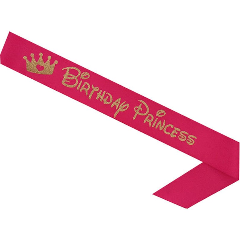 Princess- Birthday Princess - Disney Birthday Sash- Toddler Birthday ...