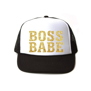 BOSS BABE Trucker Hat/ Boss Hat/ Boss Gift/ Gifts for Her/ Custom ...