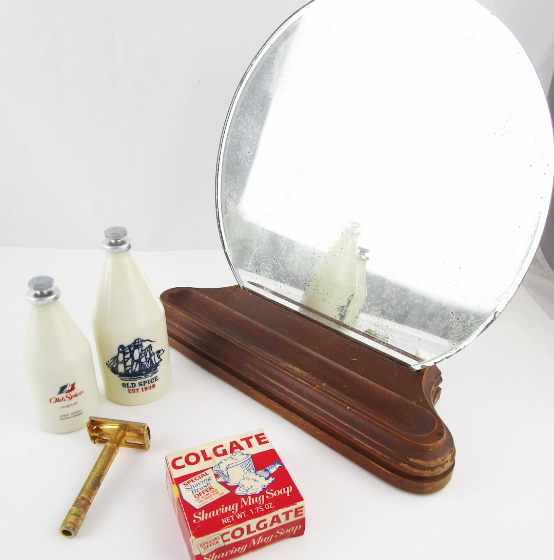 Vintage Shaving Collection - Bathroom Decor - Cottage Style - 'gillette ...