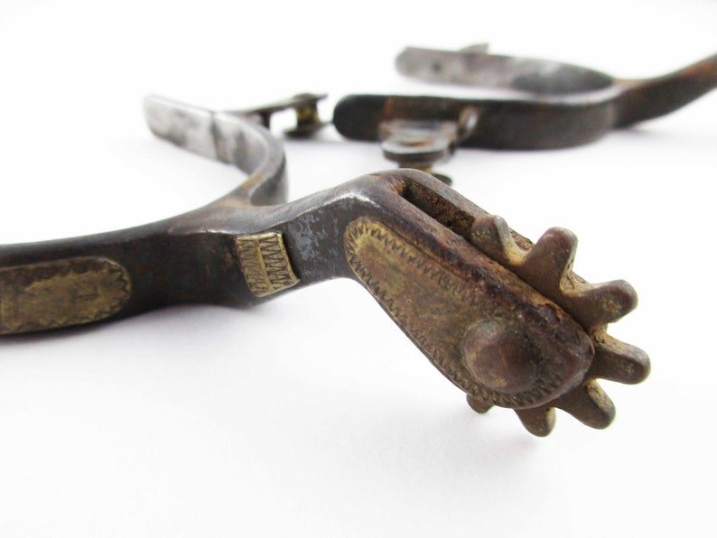 Rustic Display Western-style Spurs with Rowels Bridle Chin | Etsy