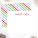 Kids Letter Writing Set Girls Lined Stationery Paper Rainbow Stripe ...