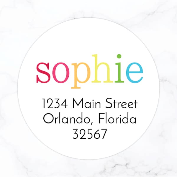 Kids Address Label - Etsy