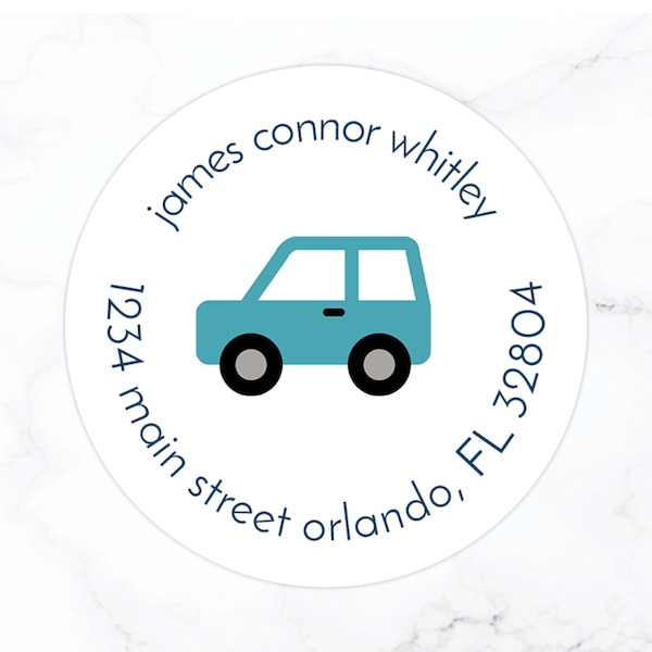 Car Address Labels - Etsy