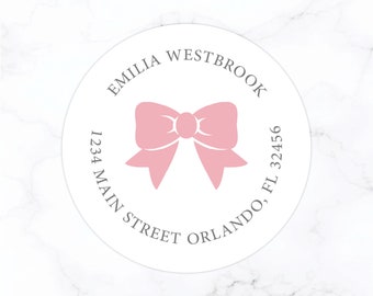 Bow Address Label - Etsy