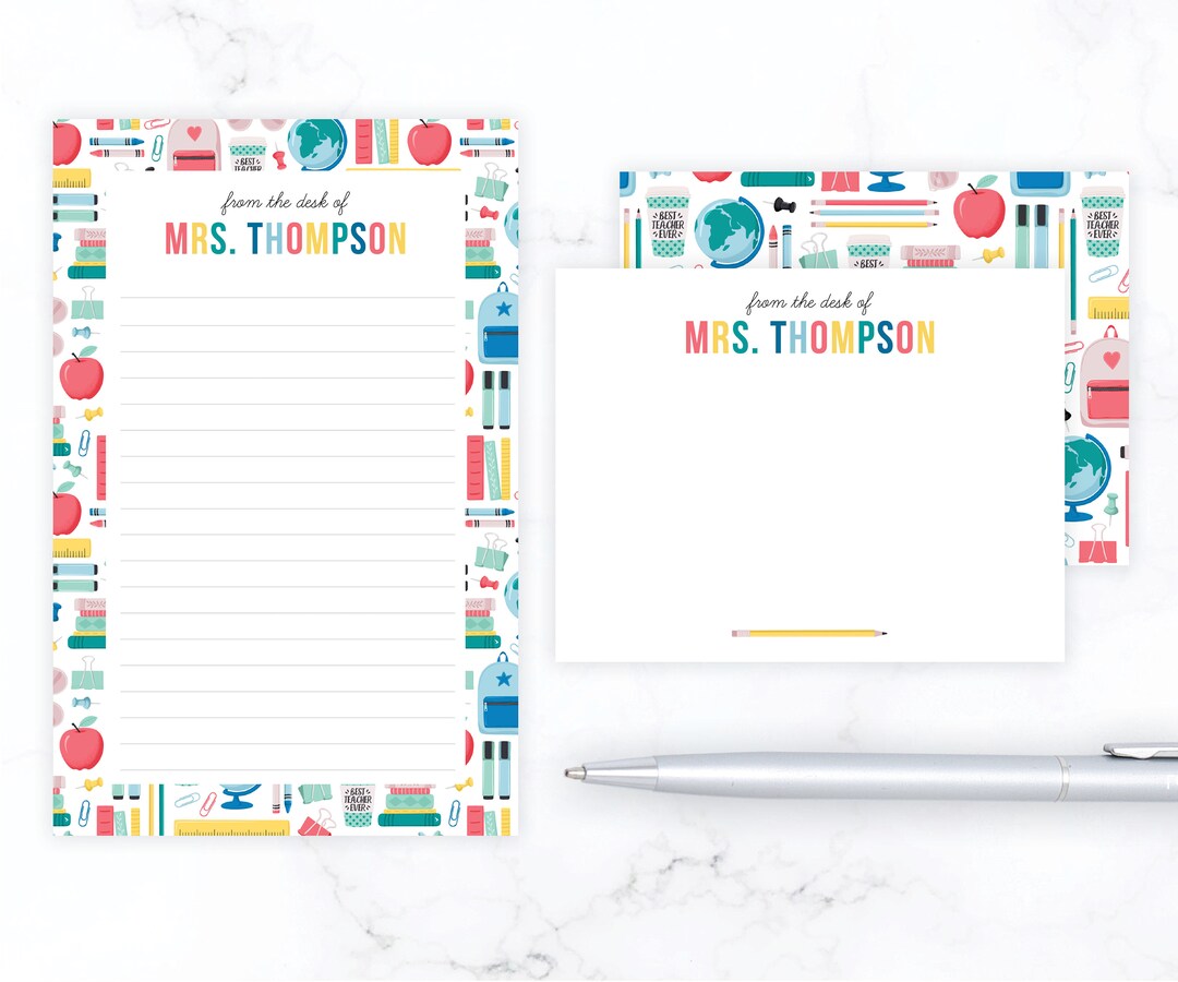 2 Piece Teacher Gift Set Teacher Stationery Gift Set Teacher Stationary ...