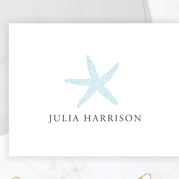 Starfish Note Cards - Etsy