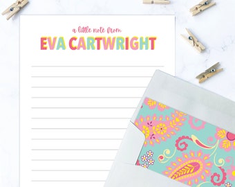 Girls Letter Writing Kit - Etsy