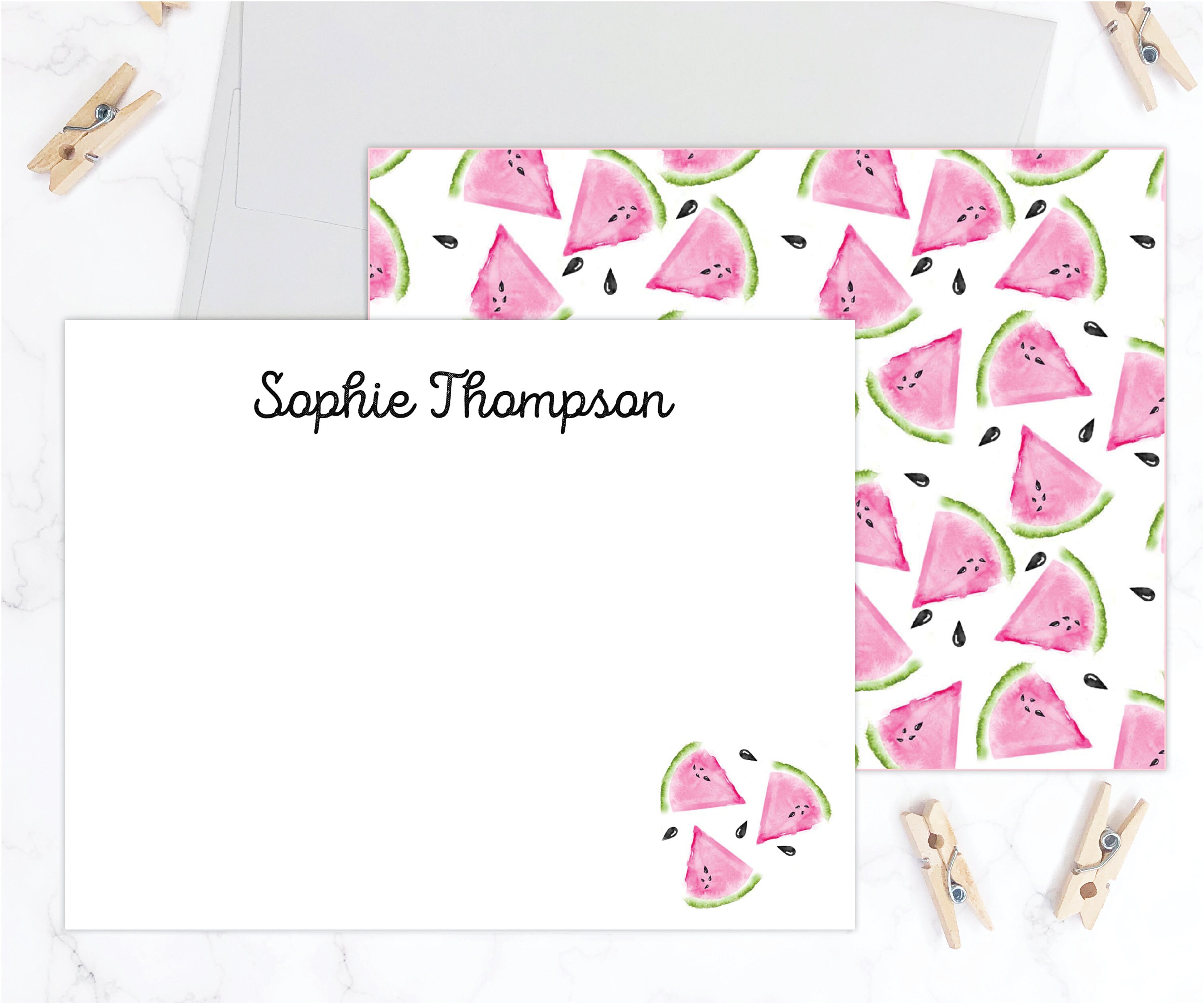 Watermelon Stationery Set Girls Stationary Set for Kids | Etsy