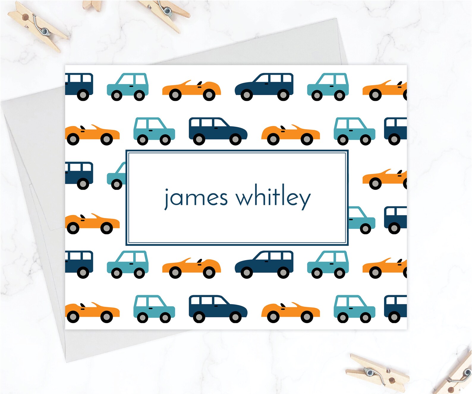 Car Stationery Car Stationary Car Folding Note Cards | Etsy