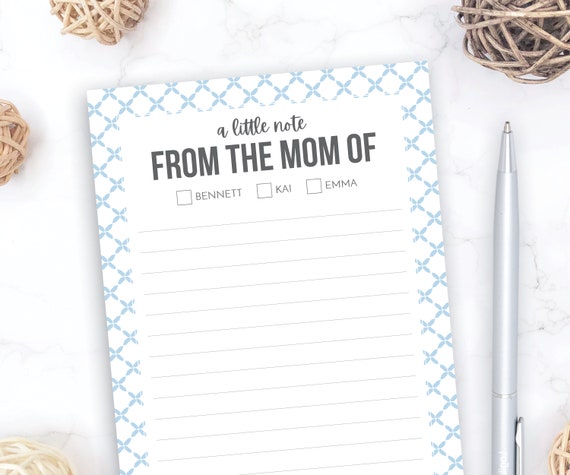 From the Mom of Notepad 5x7 Mom Notepad 5.5x8.5 Mom | Etsy