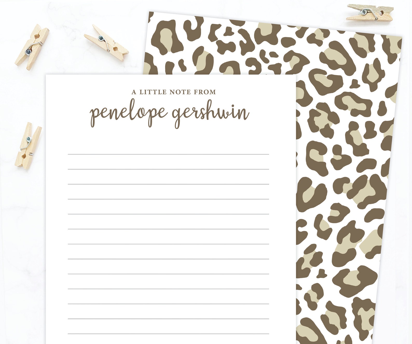 Leopard Print Kids Letter Writing Set Letter Paper Kit Pen - Etsy