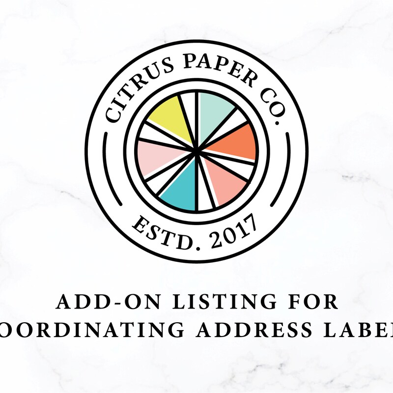 Personalized Colorful Address Labels - Etsy