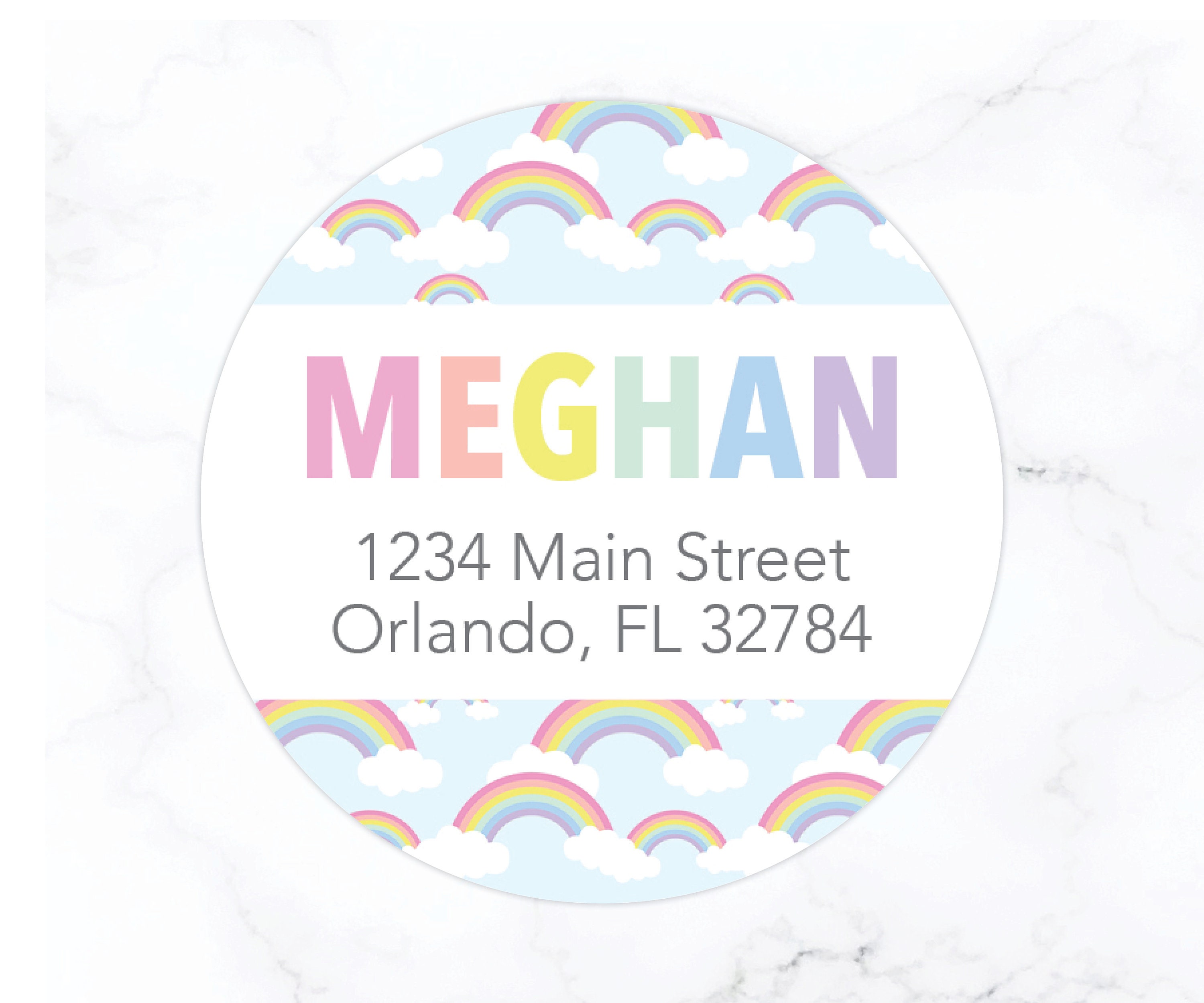 Rainbow Round Stickers