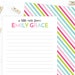 Kids Letter Writing Set Girls Lined Stationery Paper Rainbow Stripe ...