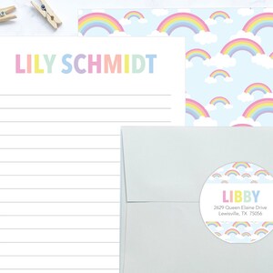 Kids Letter Writing Set | Girls Stationery Paper Rainbow | Girl Camp ...