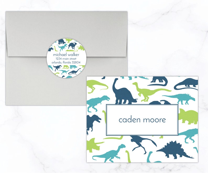 Dinosaur Stationary Dinosaur Stationery Dinosaur Note - Etsy