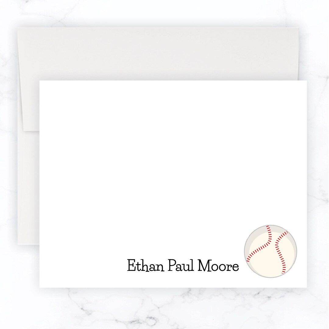 Baseball Stationery Set | Baseball Stationary Set | Baseball Flat Note ...