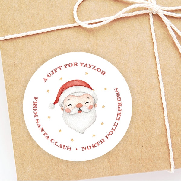 Round Santa Face Svg - Etsy