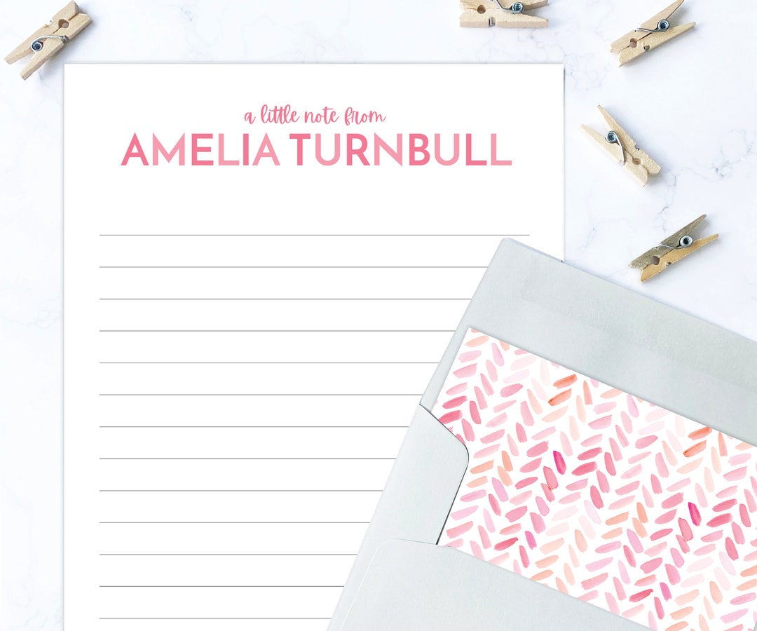 Girls Letter Writing Set Letter Writing Kit Girls Stationery Girls Gift ...