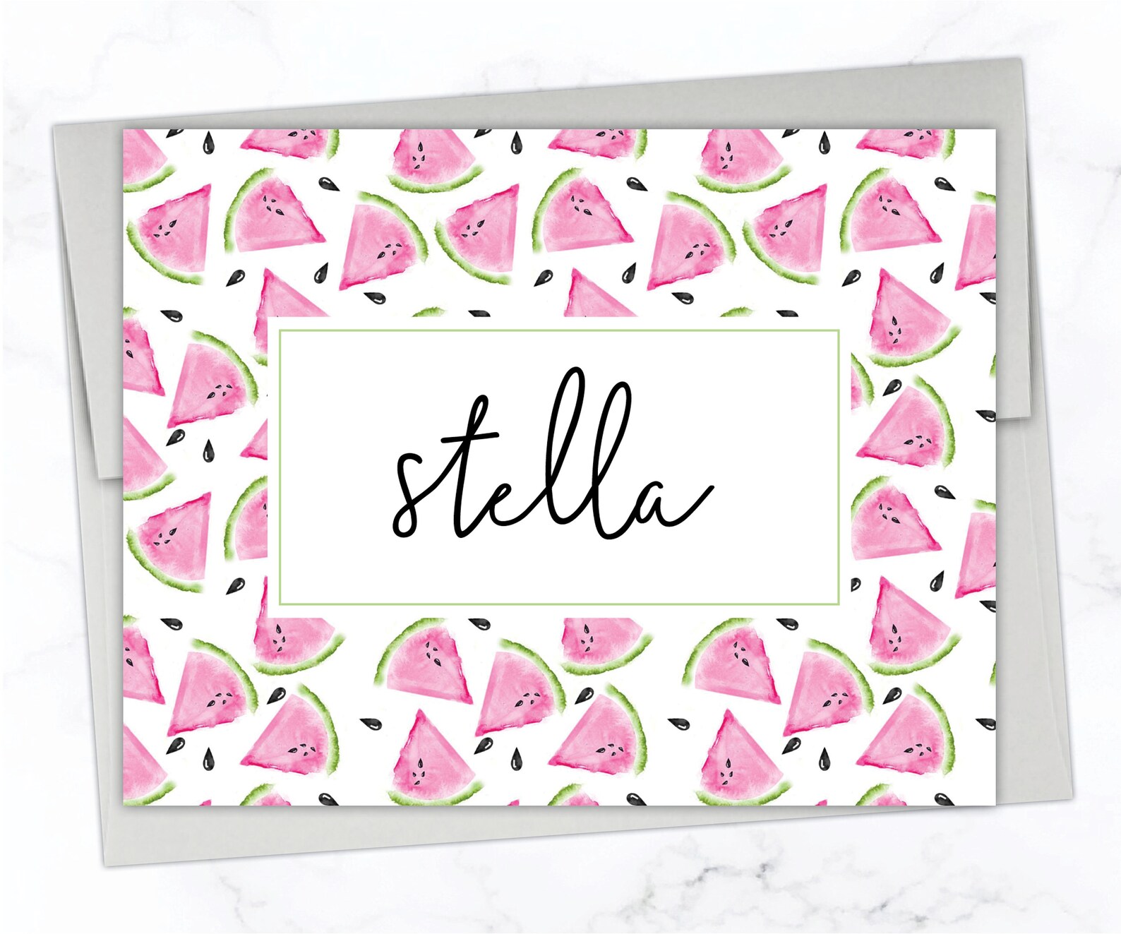 Watermelon Stationery Set | Personalized Watermelon Stationary Set ...