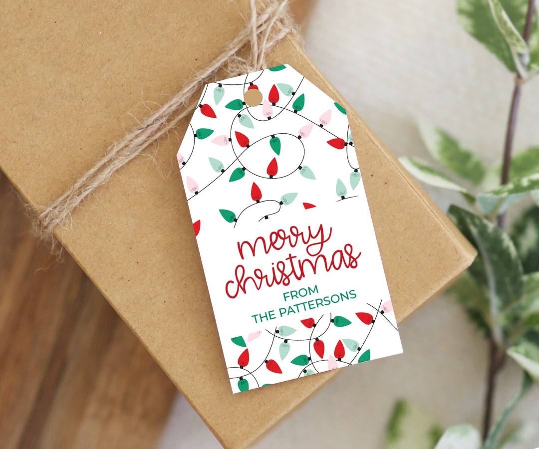 Personalized Christmas Gift Tag | Personalized Holiday Gift Tag ...
