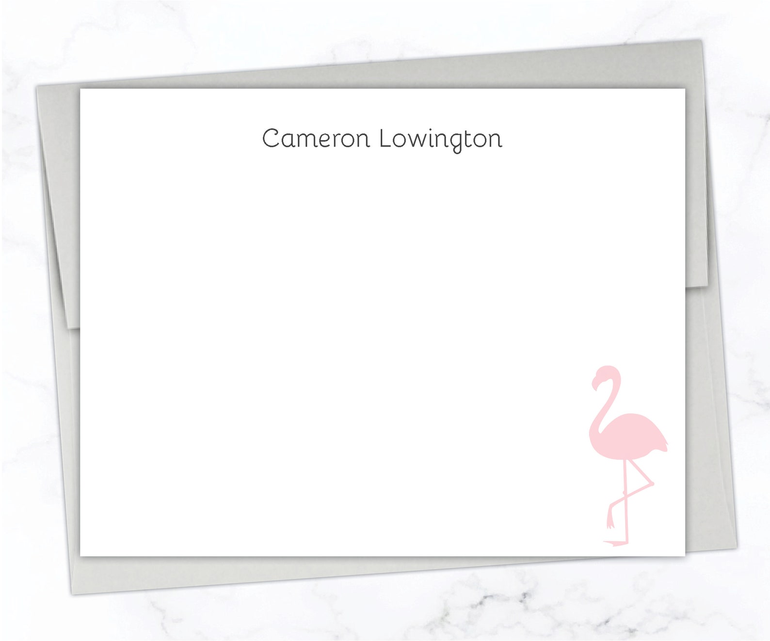 Flamingo Stationery Flamingo Stationary Flamingo Note | Etsy