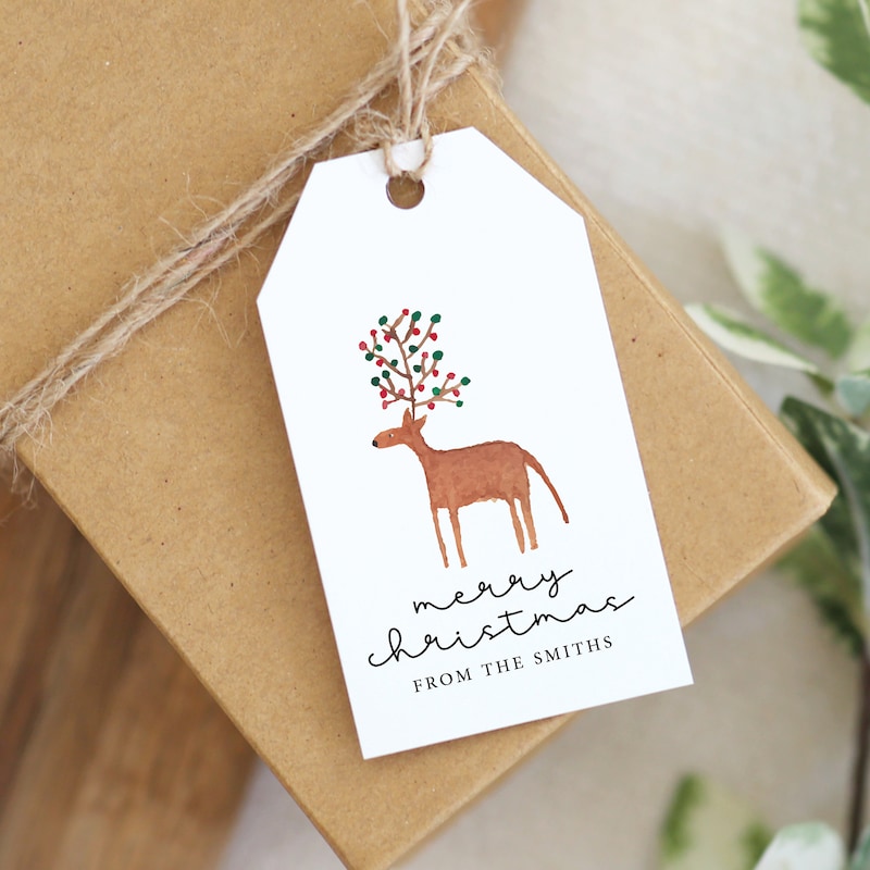 Reindeer Gift Tag - 60+ Gift Ideas for 2024