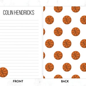Basketball Letter Writing Set | Basketball Stationary Stationery Set ...