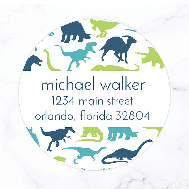 Dinosaur Labels - Etsy