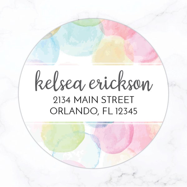 Polka Dot Labels - Etsy