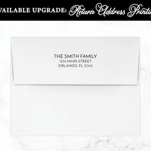 Return Address Envelope Flap Printing | Citrus Paper Co. - Etsy
