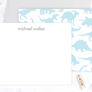 Dinosaur Stationery | Dinosaur Stationary | Dino Note Cards | Flat Note ...