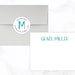 Girls Monogram Return Address Label 2 Round Sticker Tag - Etsy