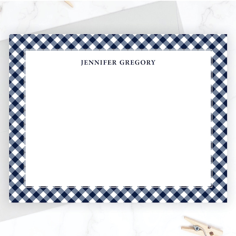 Navy Blue Gingham - Etsy