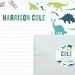 Kids Letter Writing Set Dino Stationery Set Boys Stationary Set ...