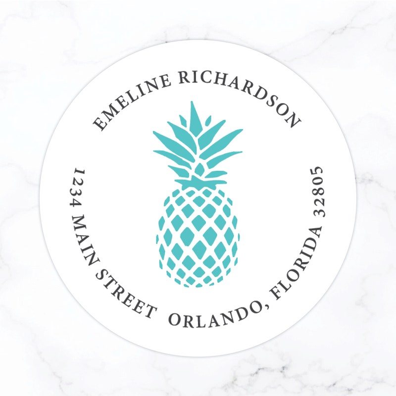 Blue Pineapple - Etsy