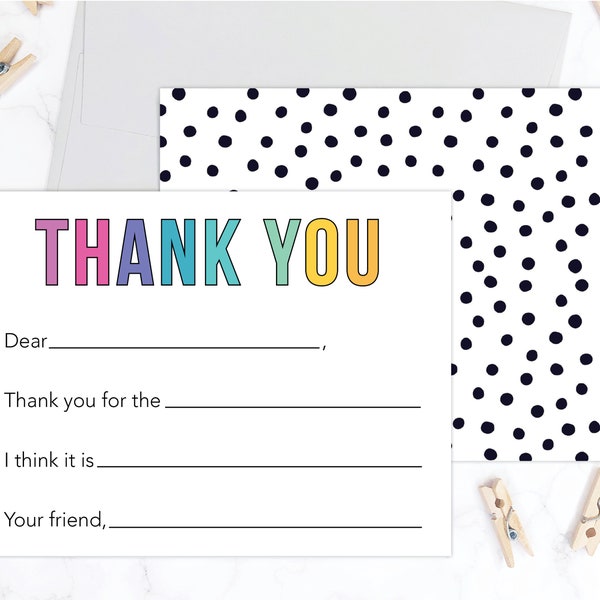Polka Dot Thank You - Etsy