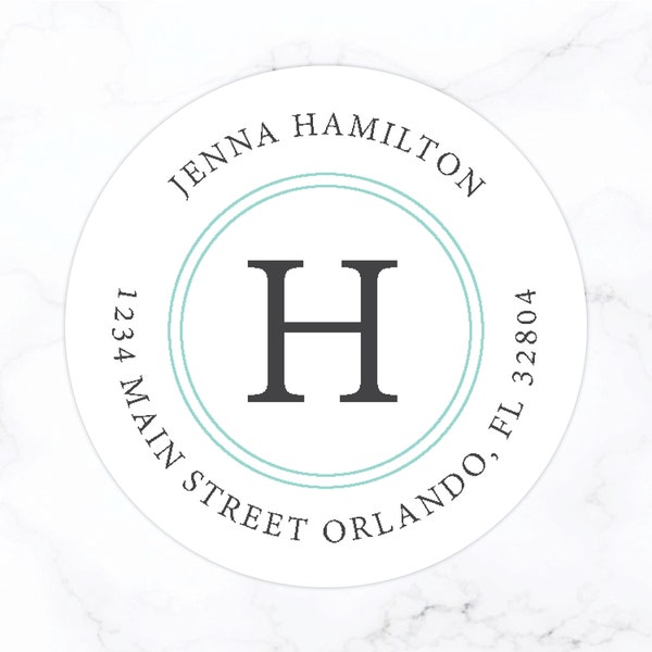 Monogram Address - Etsy