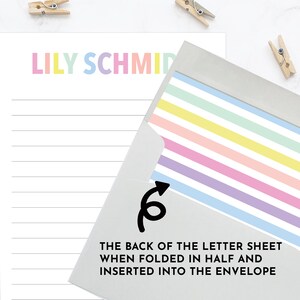 Girls Letter Writing Set Letter Writing Kit Girls Stationery Girls Gift ...