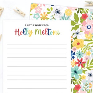 Kids Letter Writing Set | Girls Lined Stationery Paper Floral Print ...