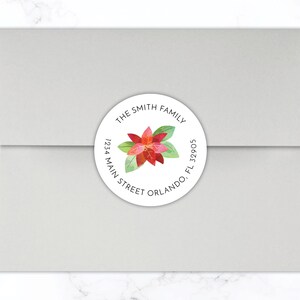 Christmas Return Address Label Stickers Personalized Holiday Return ...