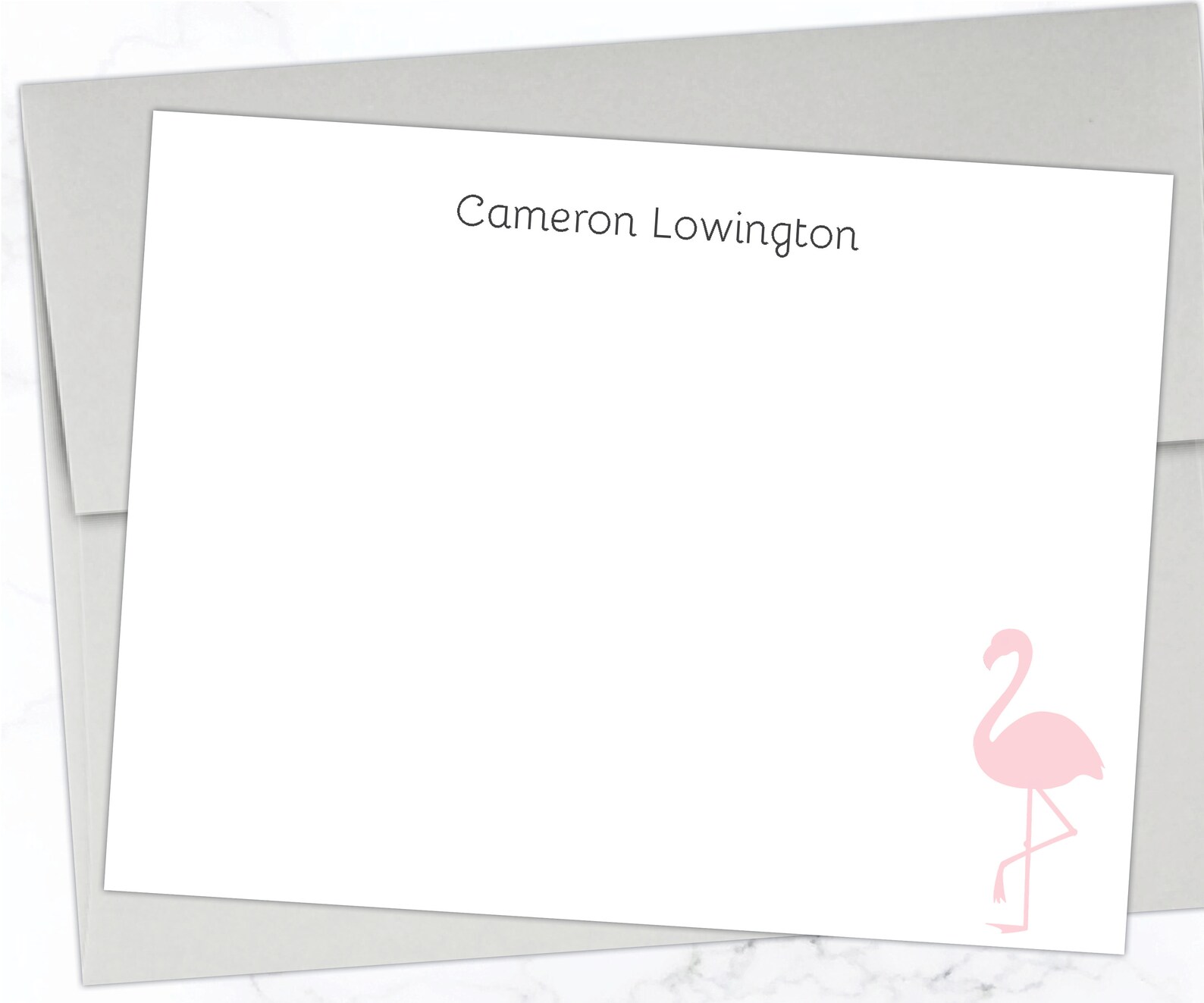 Flamingo Stationery Flamingo Stationary Flamingo Note | Etsy