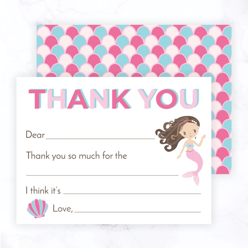 Kids Thank You Cards - Etsy