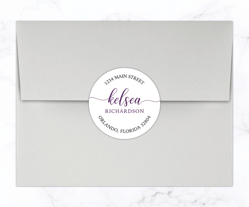 Round Return Address Labels 2 Inch Round Address Label - Etsy