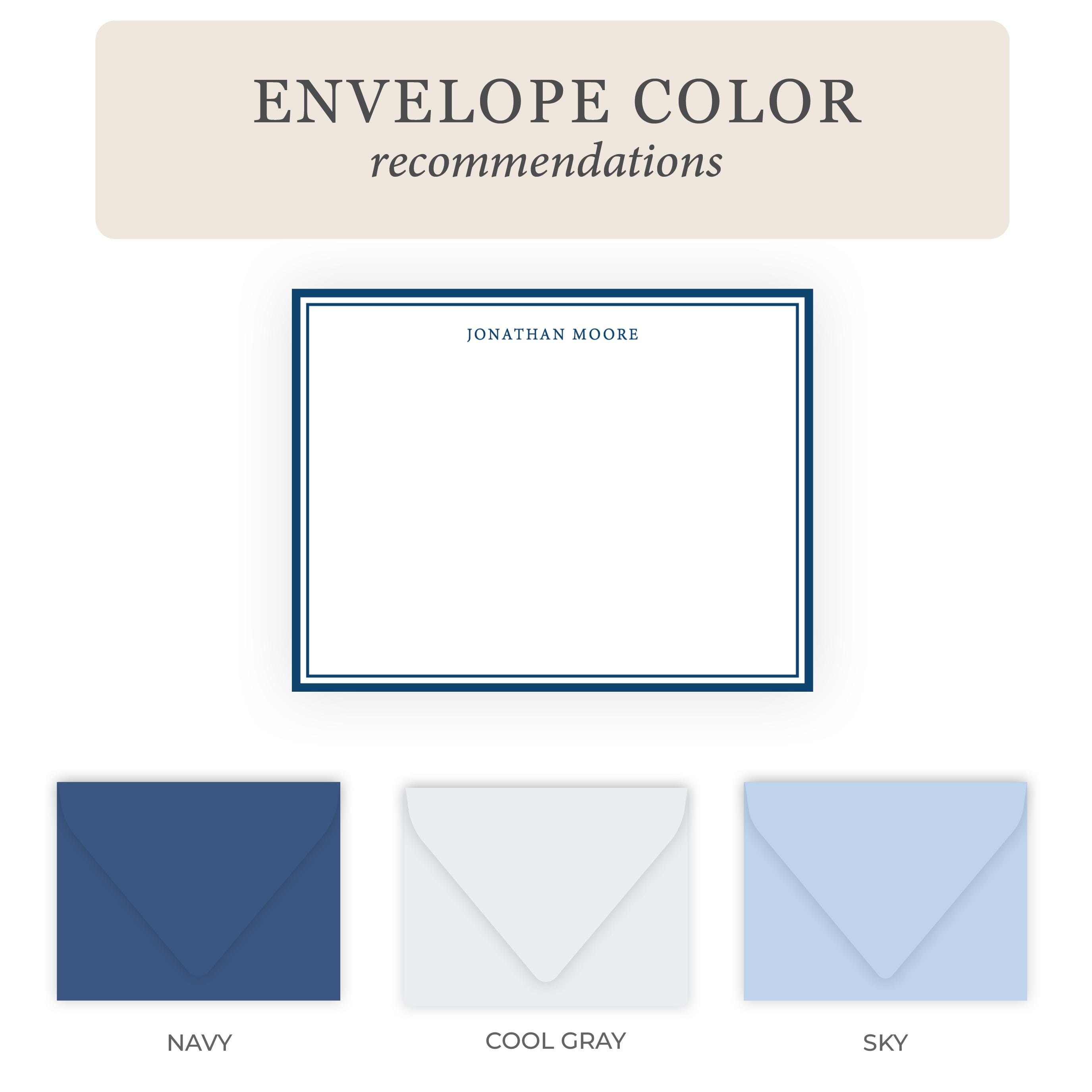 Men's Stationery Set | Men's Stationary Set | Men's Flat Note Cards for ...