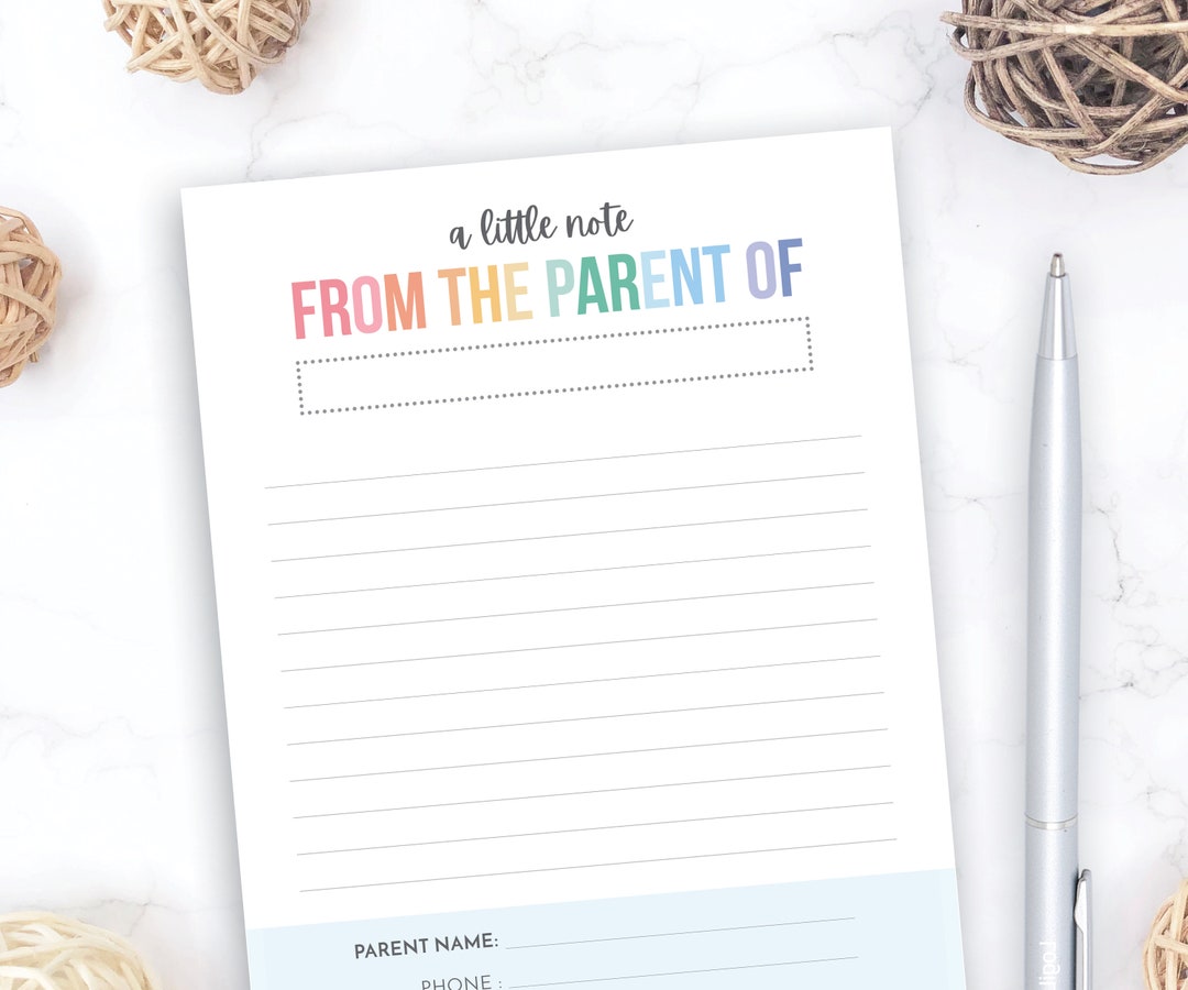 From the Parent of Notepad Pastel Notepad 5x7 Kid Parent Notepad 5.5x8 ...